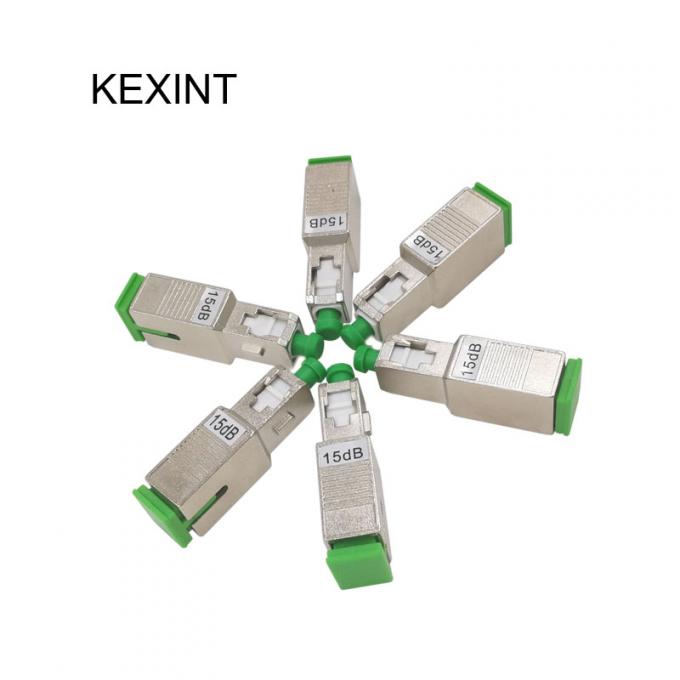 Fixed Fiber Optical Attenuator 10 Db 15 Db Lc Upc Single Mode Attenuator