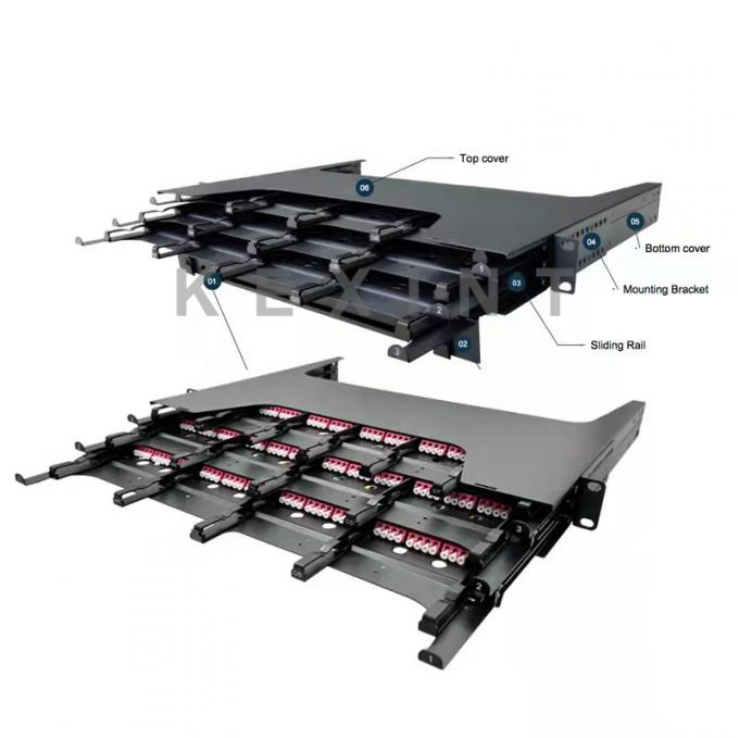 ODF 144 Core Fiber Optic Patch Panel Applied To Big Data Computer Room