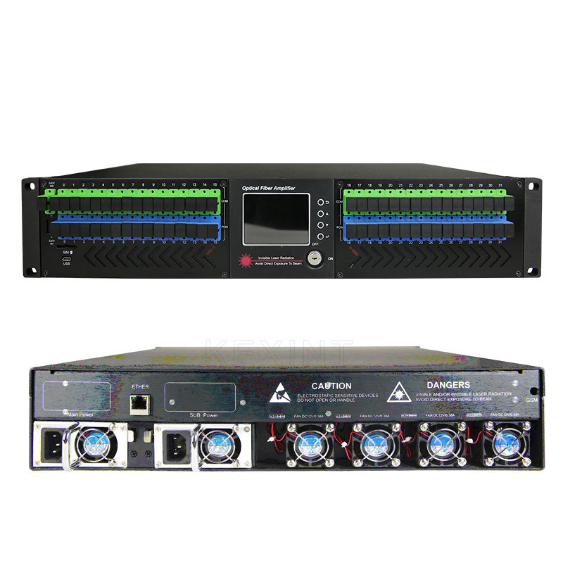KEXINT High Power 1550nm 2U PON WDM GPON Solution CATV 12 24 36 Ports ...