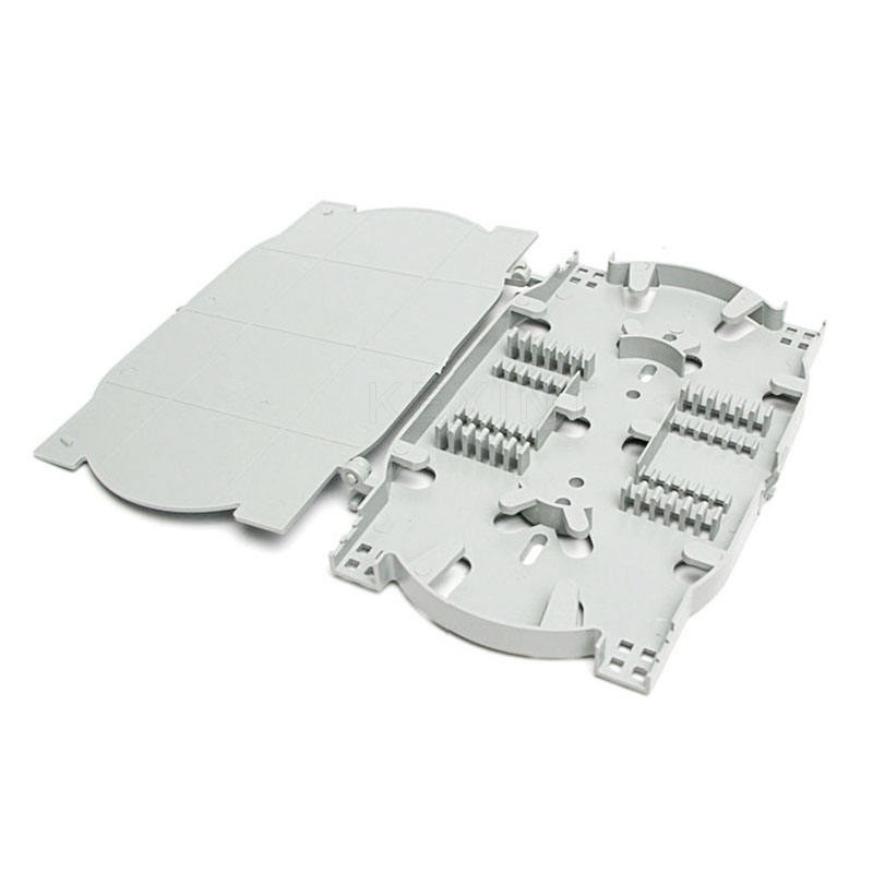 FTTH ABS Plastic KEXINT Fiber Splice Cassette , 12 24 Core Fiber Optic ...