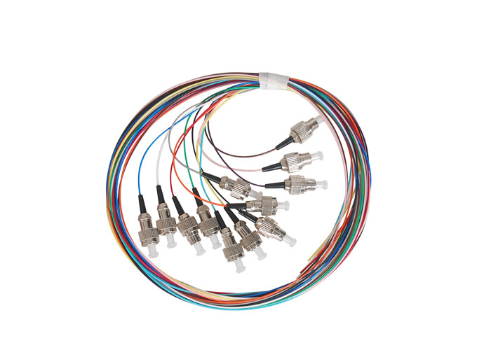 ODF Fiber Optical Patch Cord , 12 Colors Fiber Optic Pigtail Splicing 0.9mm