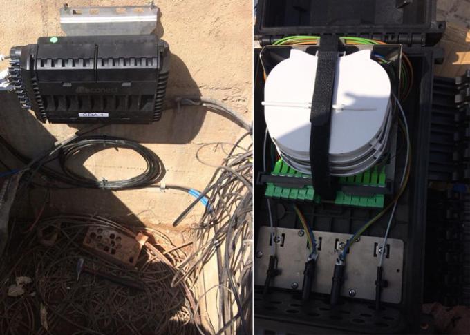 Multicore Splice Wall Mount Fiber Enclosure Overhead Drop Cable Anti ...