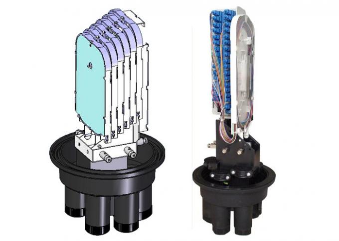 1*16 Splitting Fiber Optic Dome Closure IP68 Outdoor FOSC PP Thread ...