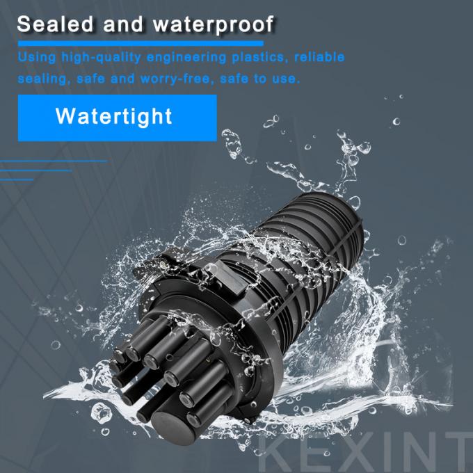 288 Core MPP Dome Fiber Optic Splice Closure 5 In 6 Out Cable Ports ...